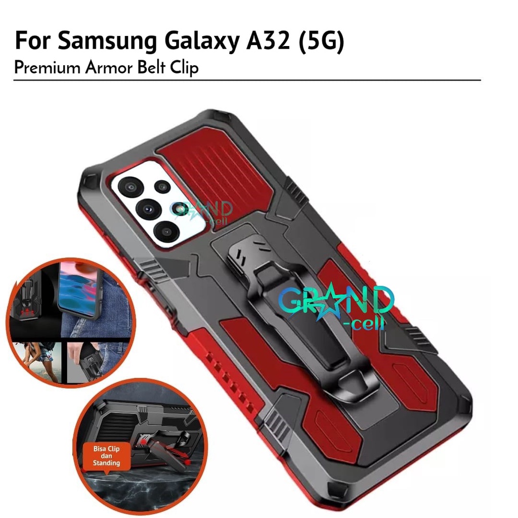 Jual Case HP for SAMSUNG GALAXY A32 (5G) Premium Casing Belt Kick ...