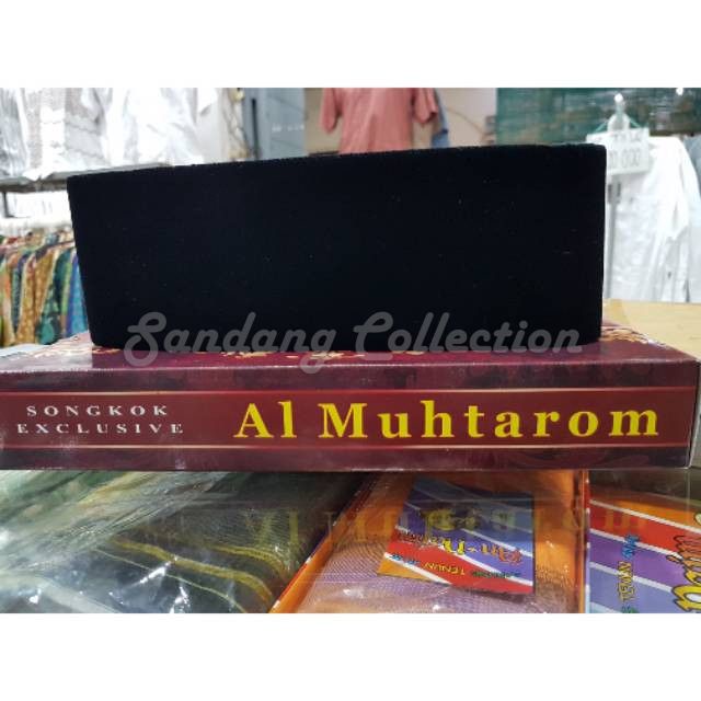 Jual Songkok Nasional Kopyah Hitam Peci Hitam Polos AC Al Muhtarom ...