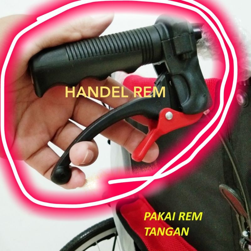 Jual handel rem kursi roda/tuas rem tangan kursi roda/sperpart kursi ...