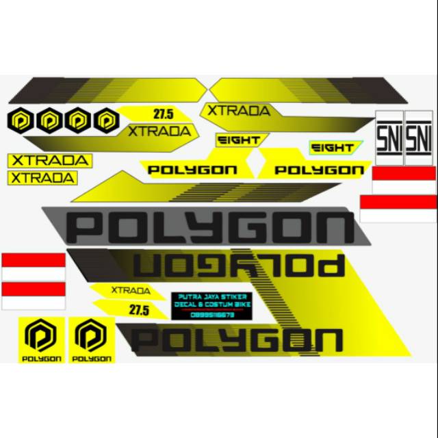 Jual DECAL STIKER SEPEDA POLYGON XTRADA | Shopee Indonesia