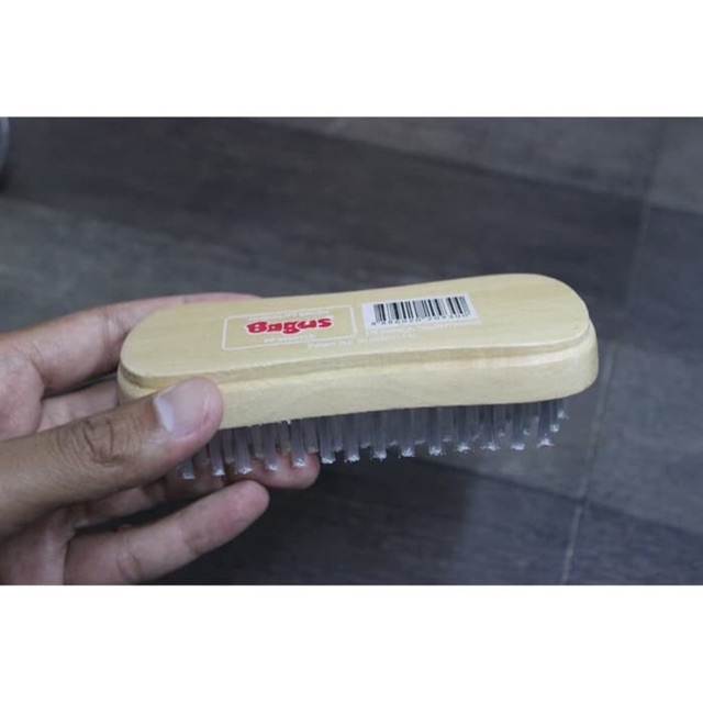 Jual sikat BAGUS baju cuci kain serbaguna bentuk angka 8 gagang kayu ...