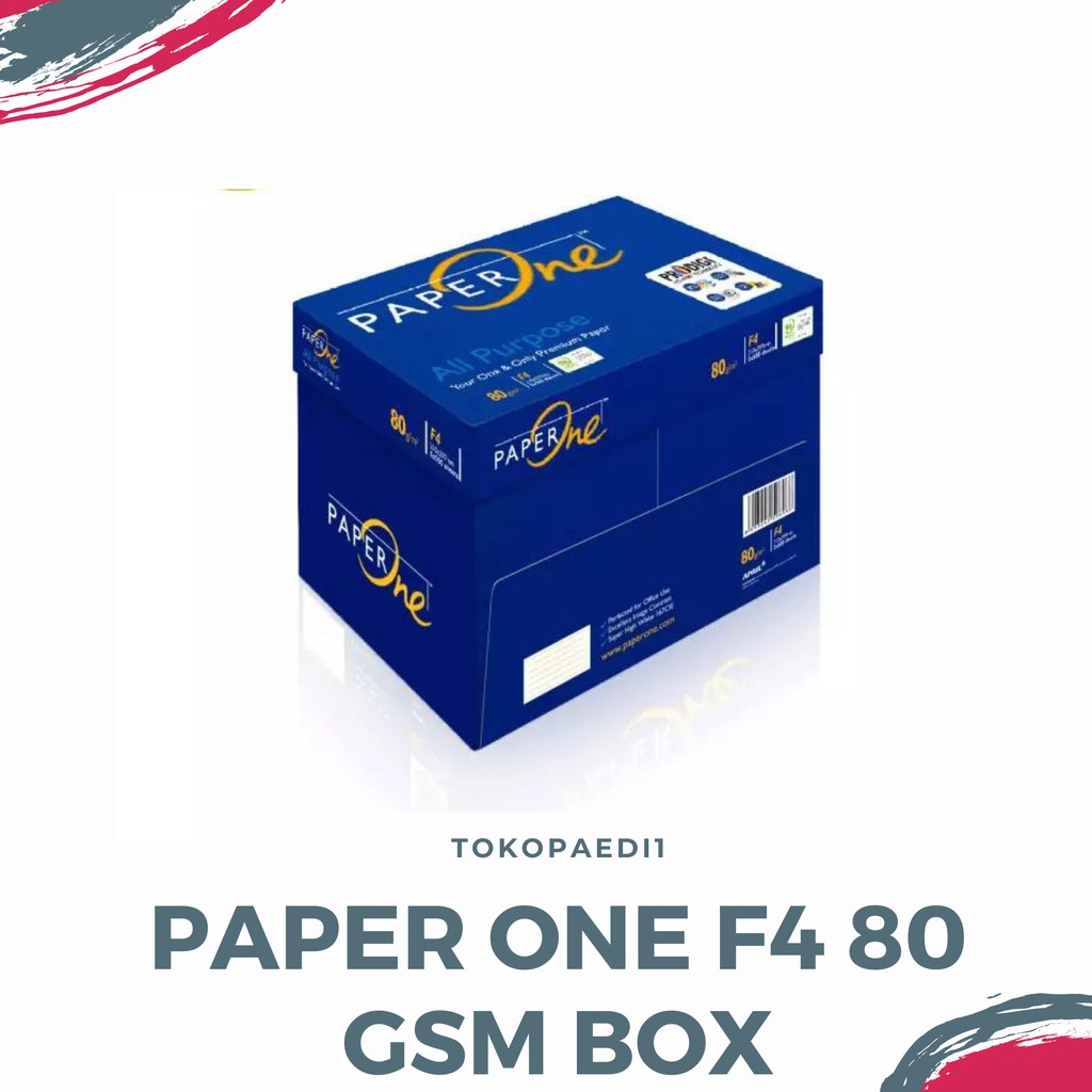 Jual PAPER ONE F4 FOLIO 80 GSM BOX | Shopee Indonesia