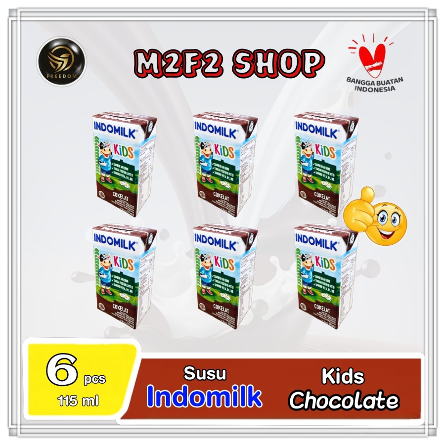Jual Susu Indomilk Kids Kotak UHT Rasa Cokelat- 115 ml (Kemasan 6 Pcs ...