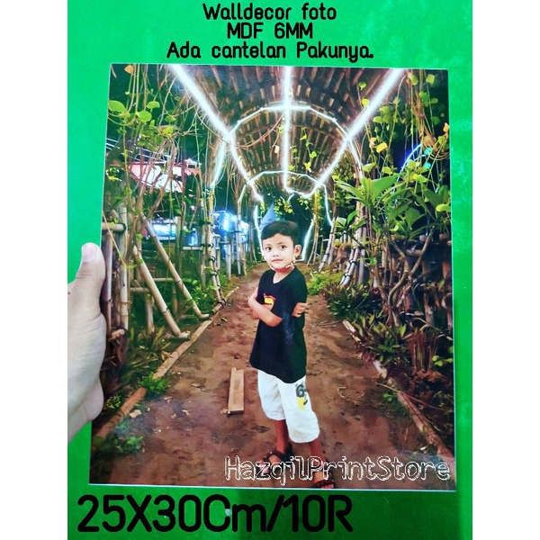 Jual cetak foto MDF ukuran 25X30/10R tebal 6mm | Shopee Indonesia
