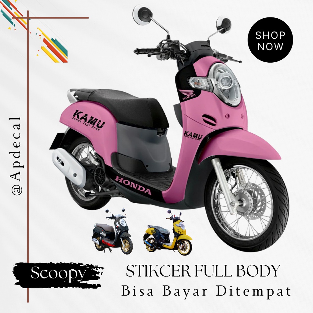 Jual Decal Sticker Scoopy Full Body FI Scopy Dekal Stiker 2017 2018 2019 2020 2021 2022 - AP ...