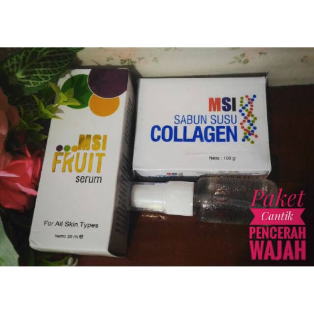 Jual Paket Cantik MSI / Fruit serum + Sabun Susu Collagen / Mix MSI ...
