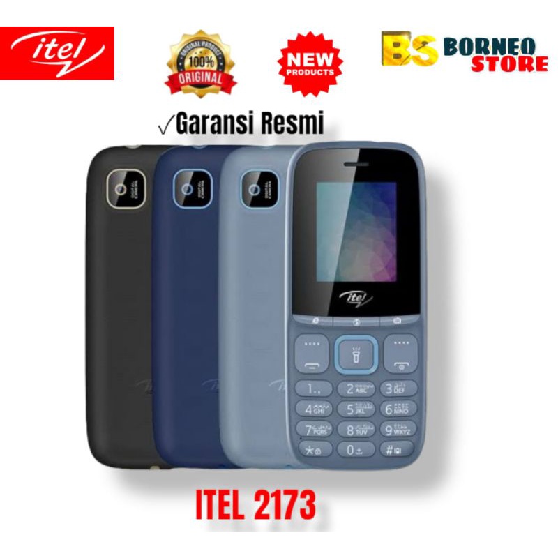 Jual ITEL 2173 - FEATURE PHONE - BATERAI 1000mAh - DISPLAY 1.77" - DUAL SIM - CAMERA VGA ...