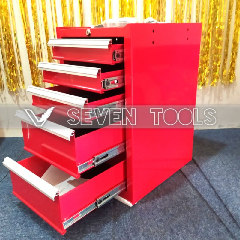 Jual Tool box 5 susun Drawer trolley kotak penyimpanan alat alat 5 laci ...