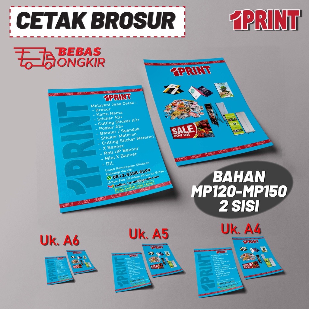 Jual Print Brosur | Cetak Brosur Flyer A6 MURAH | 1 Sisi / 2 Sisi ...