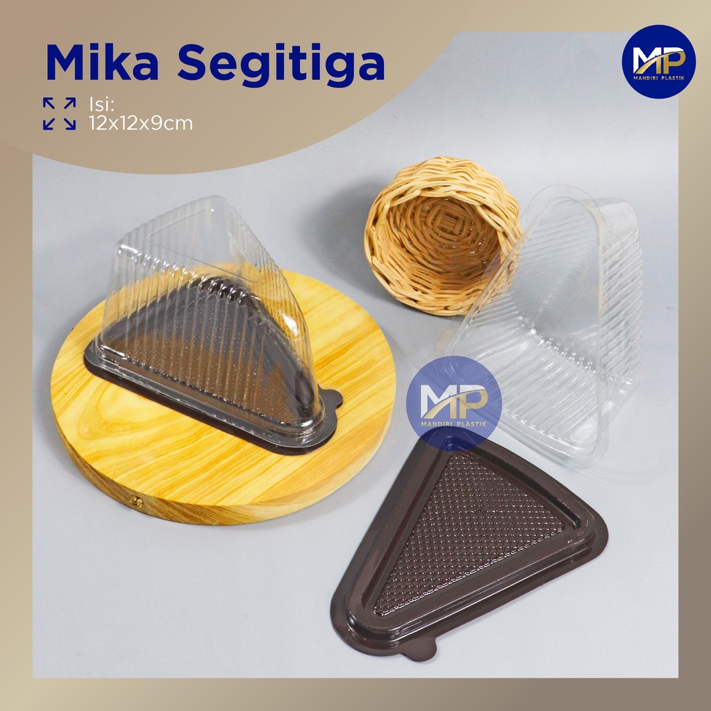 Jual Mika Tray Segitiga / CT Segitiga / Mika Cake Tray Kue Slice Alas ...