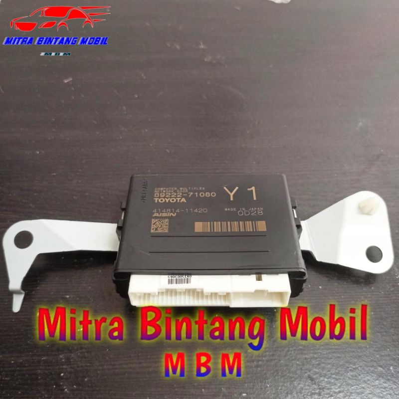 Jual Ecu Computer Multiplex Network Door Fortuner VRZ 89222-71080 ...
