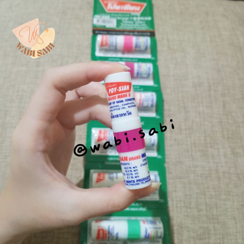 Jual MINYAK ANGIN POY-SIAN MARK INHALER 2 NASAL INHALER Lisa Jennie ...