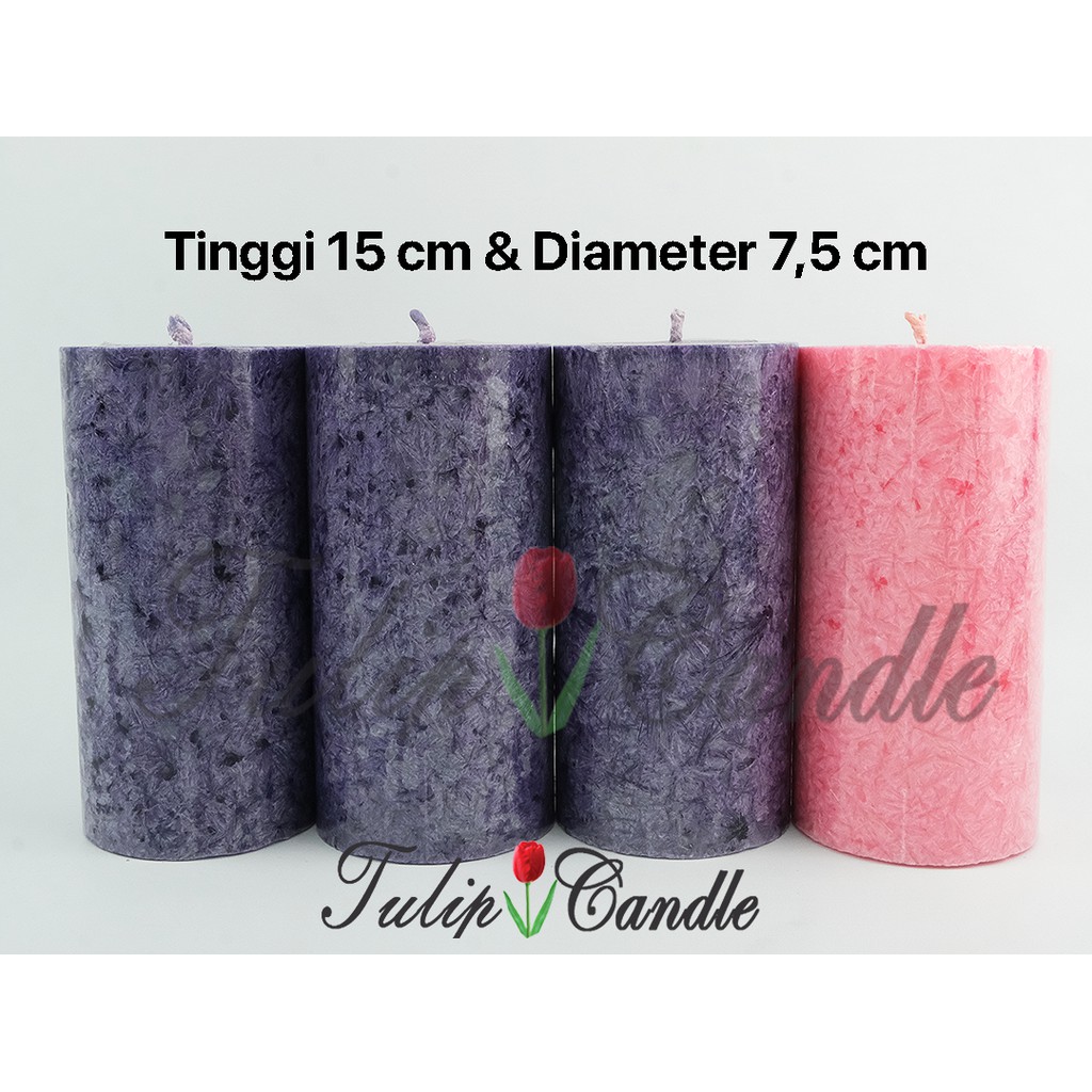 Jual Lilin Advent 15 cm x 7,5 cm Isi 4 Lilin Adven Tulip Candle Lilin ...