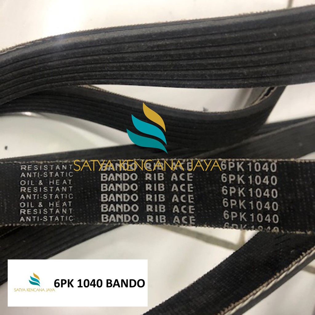 Jual V-BELT/FAN BELT BANDO 6PK 985 / 6PK 995 /6PK 1040 /6PK 1070 /6PK ...