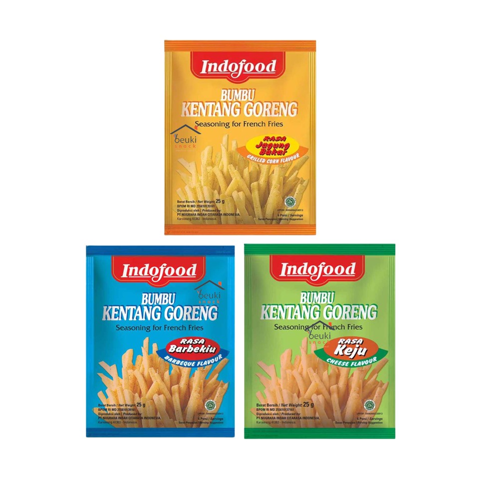 Jual Indofood Bumbu Tabur Kentang Goreng Berbagai Varian Pilih Rasa ...