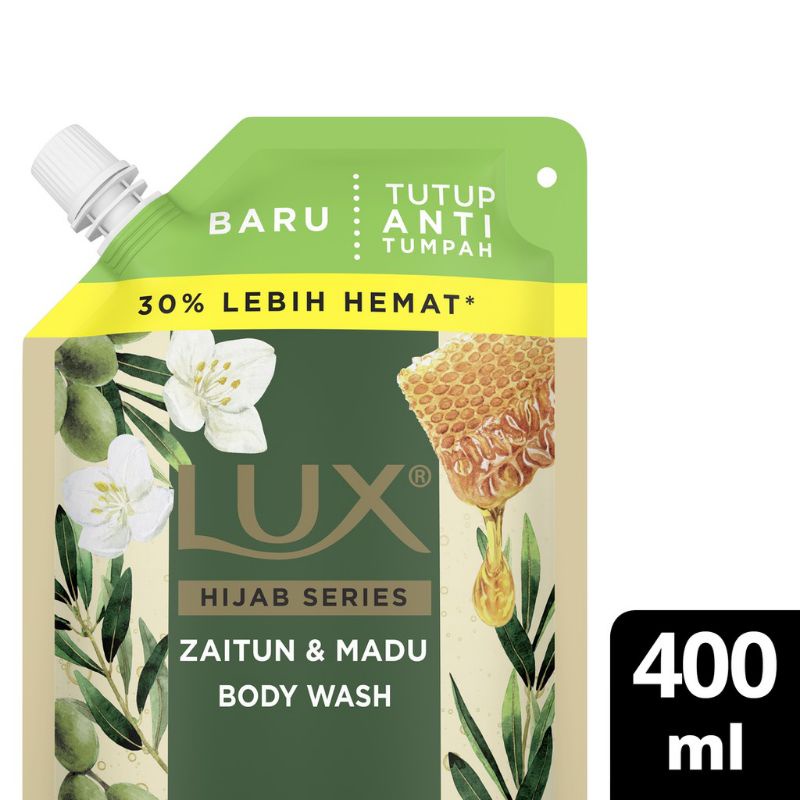 Jual LUX Sabun Mandi Cair Hijab Series Olive Honey Pouch 400ml | Shopee ...