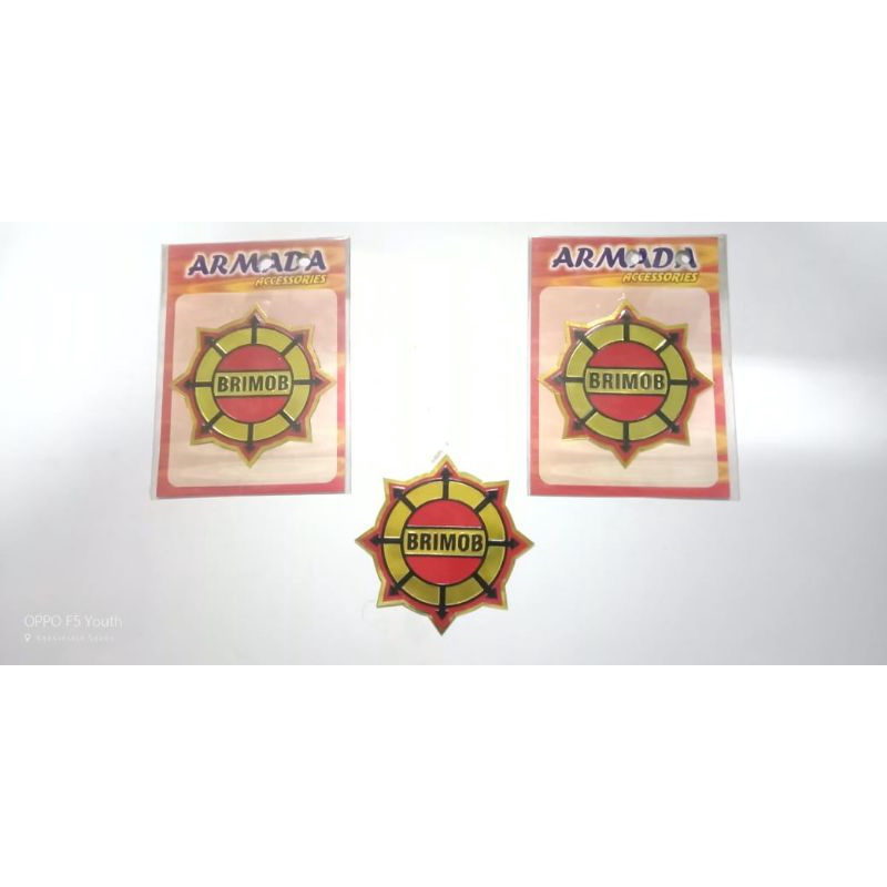 Jual Stiker Kilap kaca Brimob | Stiker motor Brimob | Stiker Mobil ...