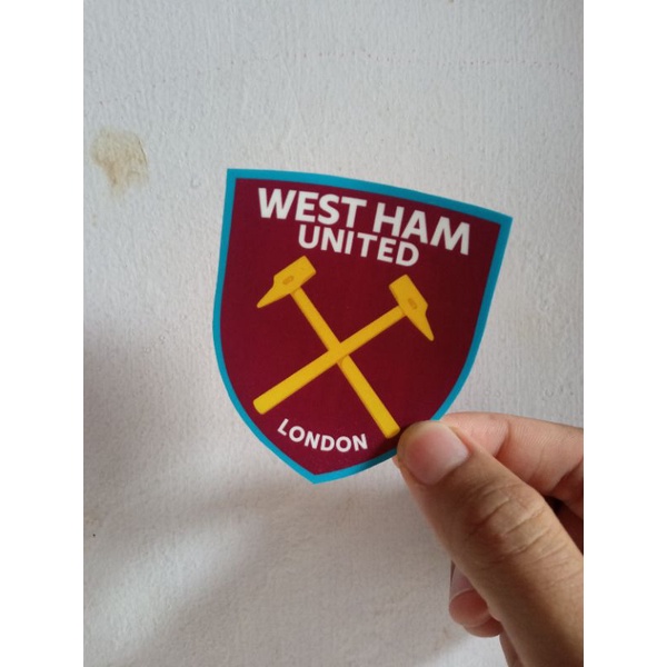 Jual Sticker West Ham United Logo Vynil Anti air Laminasi | Shopee ...