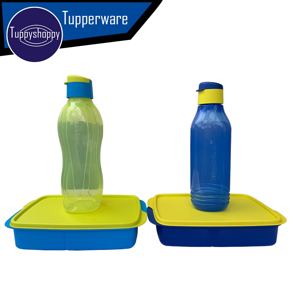 Jual Bekal Set Tempat Makan dan Botol Minum Tupperware Murah | Shopee ...