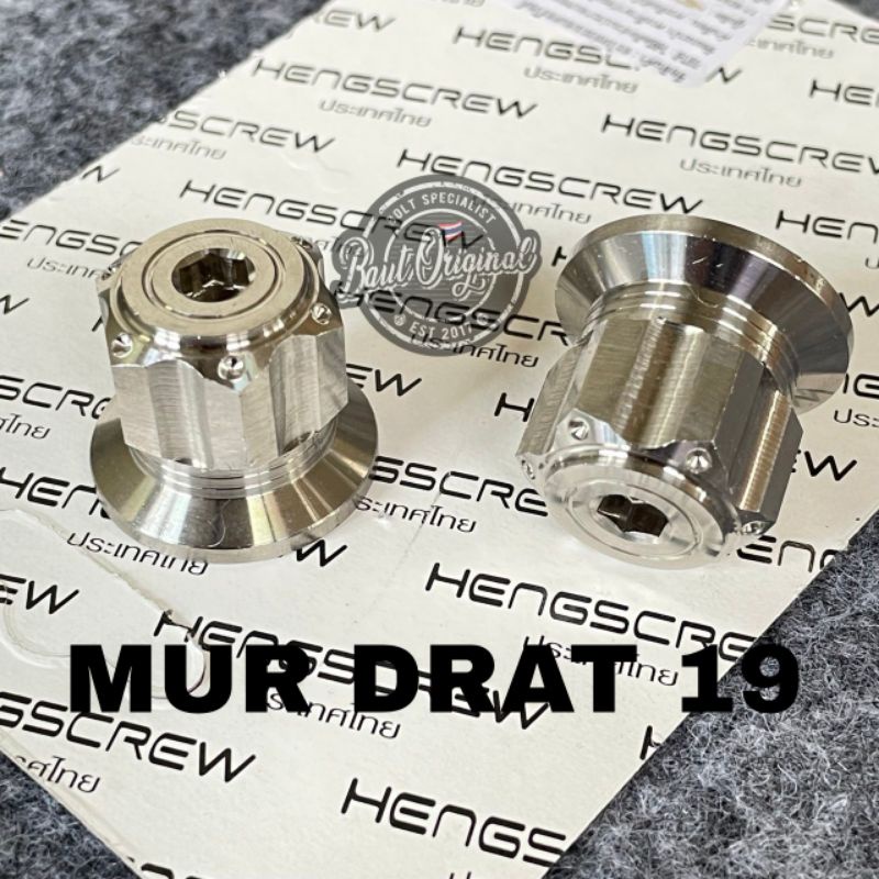 Jual mur head m14 drat 19 stainless cnc 5g gear 2 kunci matte original ...