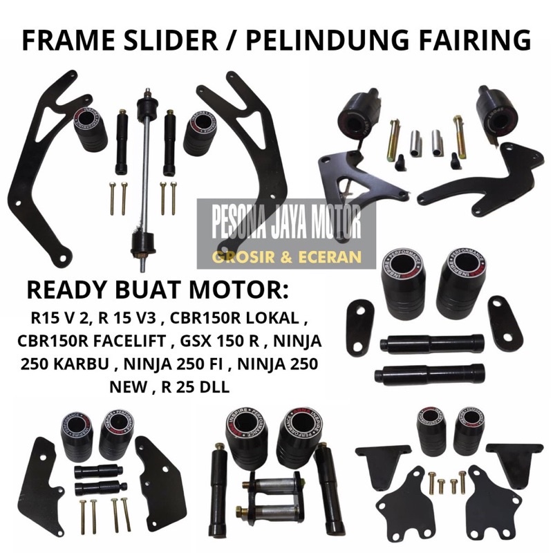 Jual Frame Slider Agna Pelindung Fering Agna Ready Semua Motor Fairings ...