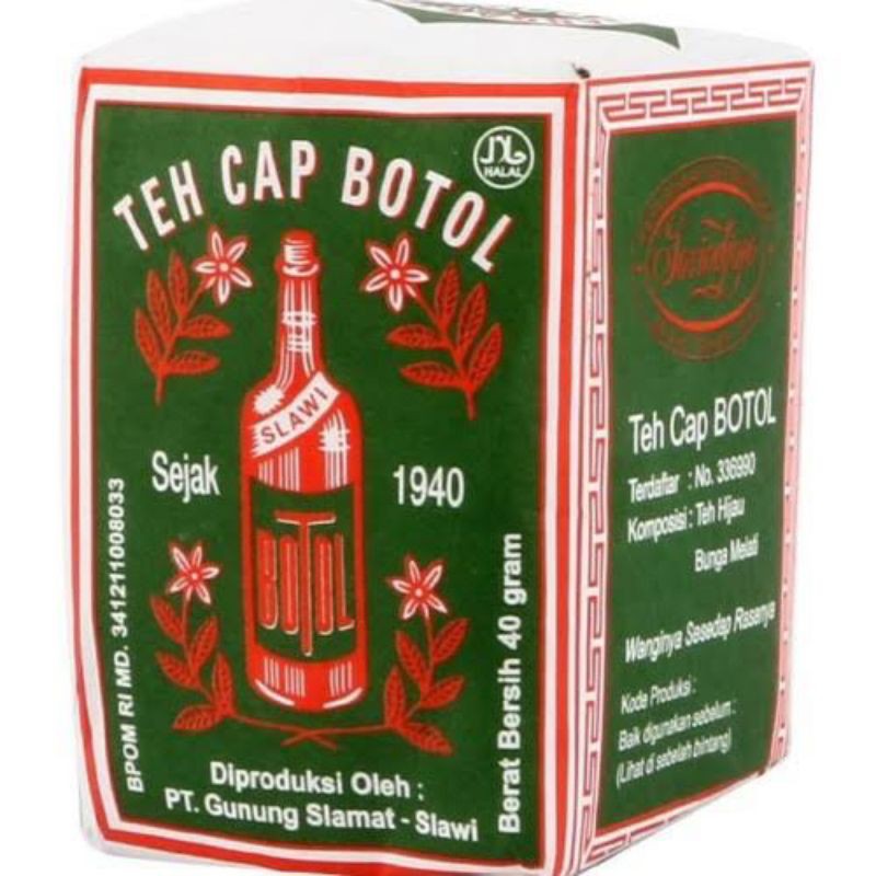 Jual Teh CAP BOTOL HIJAU 40g | Shopee Indonesia