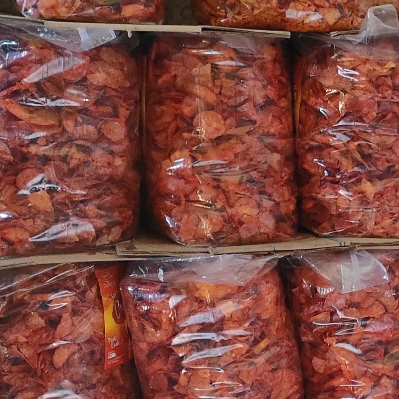 Jual Grosir termurah Keripik kripik Singkong Balado sanjay pedas manis ...