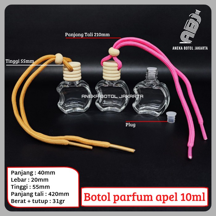 Jual Botol parfum mobil apel 10ml gantung | Shopee Indonesia