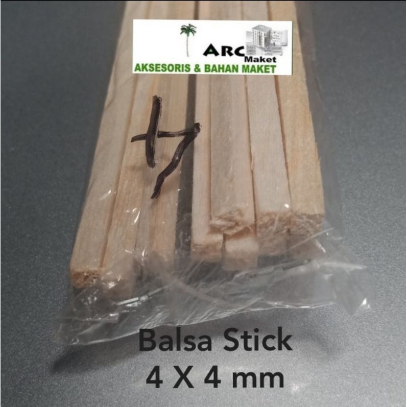 Jual KAYU BALSA STICK 1.5 MM, 2 MM, 3 MM, 4 MM, 5 MM, 6 MM, 8 MM, DAN ...