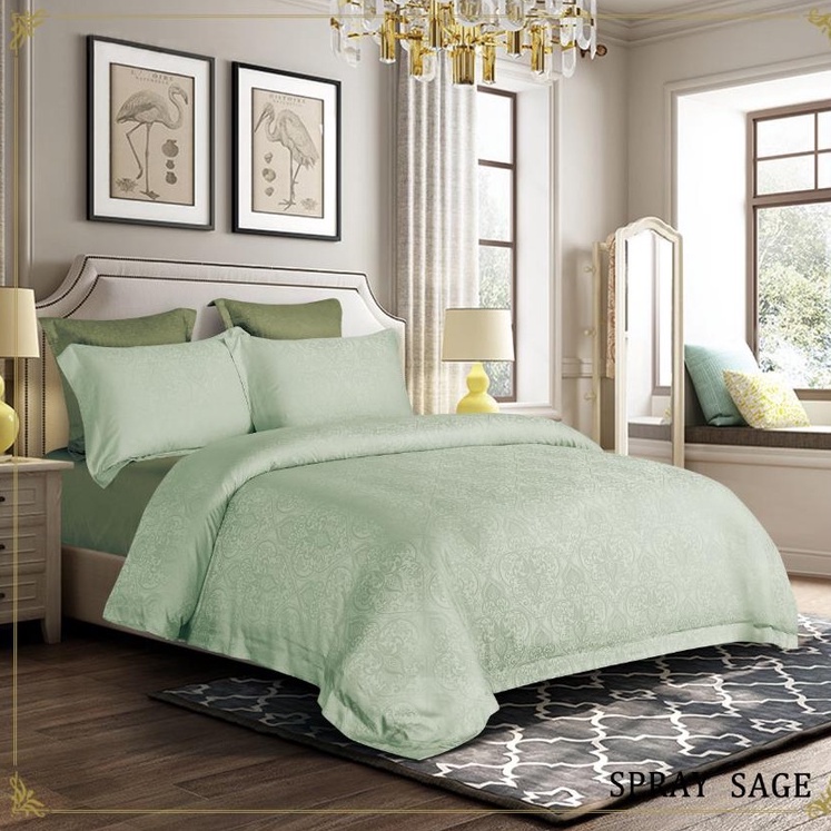 Jual TENCE*L JACQUARD AVA SPRAY SPREI SET ONLY | Shopee Indonesia