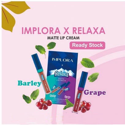 Jual IMPLORA LIP CREAM RELAXA ( BARLEY & GRAPE ) | Shopee Indonesia
