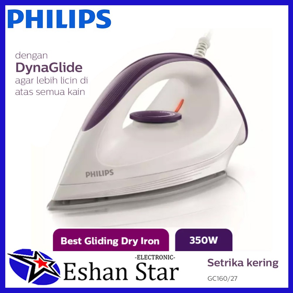 Jual PHILIPS Setrika Dry Iron Affinia GC-160/27 ORI | Shopee Indonesia