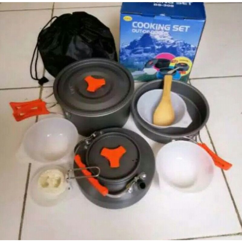 Jual Cooking set DS 308/ Nesting DS 308/ Nesting plus ketel cerek/ Full ...