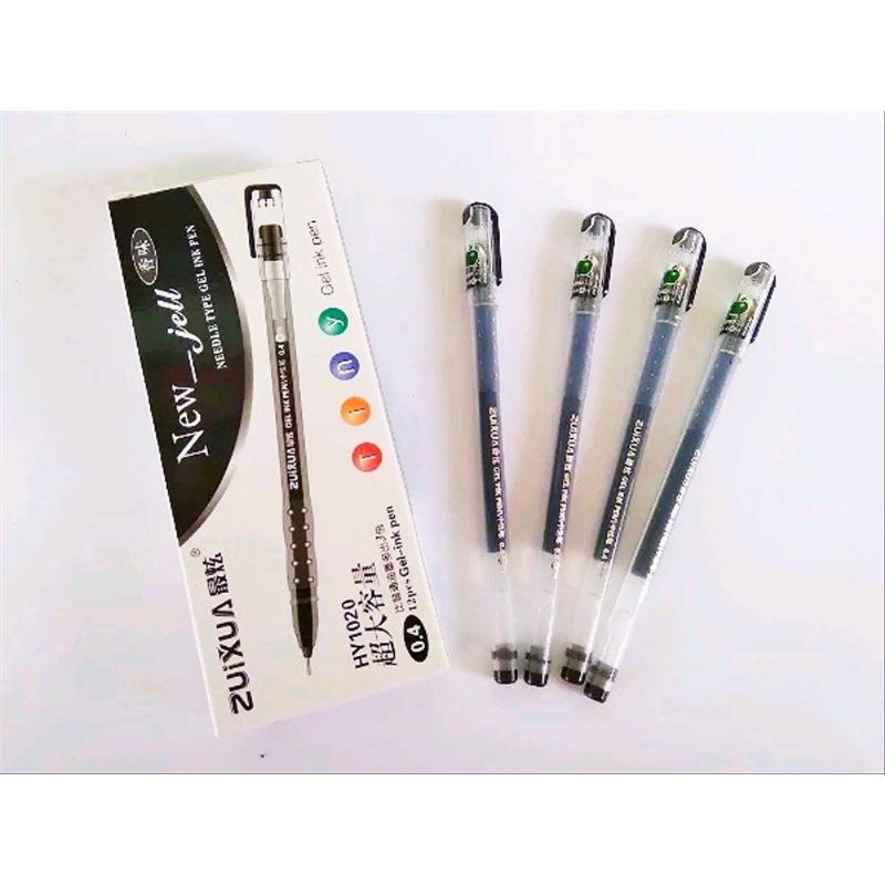 Jual PULPEN / BOLPOIN NEW JELL APEL ZUIXUA HITAM | Shopee Indonesia