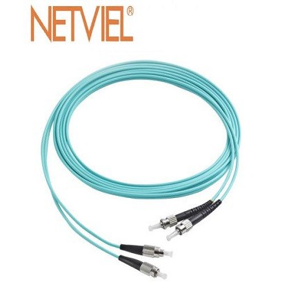 Jual PatchCord FO NETVIEL ST-FC Duplex Multimode 50/125um OM3 3 m(LSZH ...