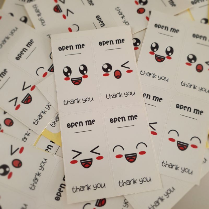 Jual Stiker label Open Me / label packaging | Shopee Indonesia