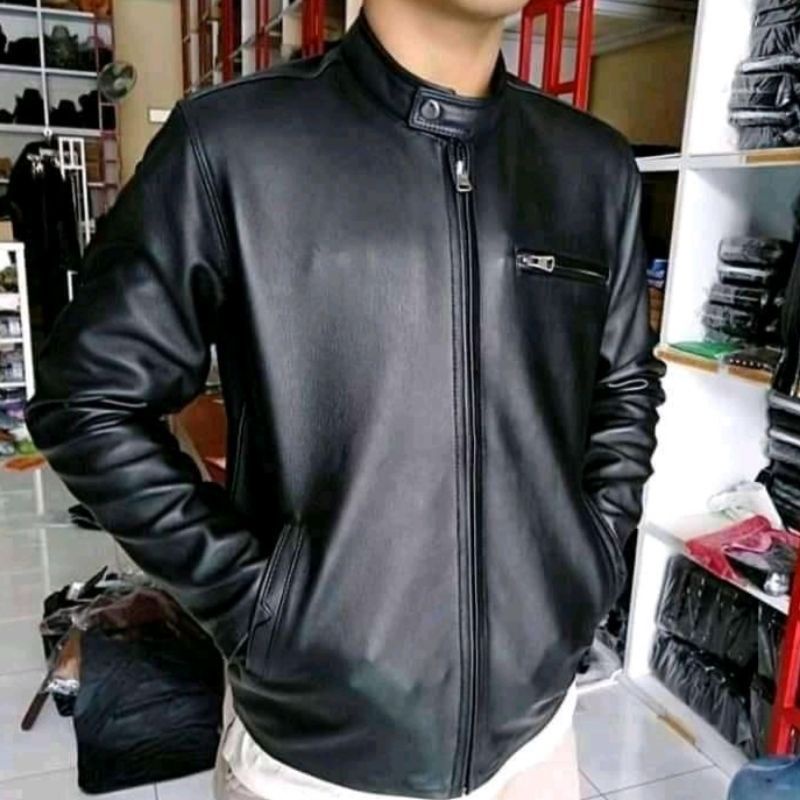 Jual Jaket pria kulit asli original | Shopee Indonesia