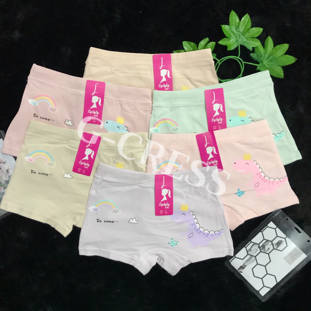 Jual Boxer Anak Cewek/Celana Dalam Anak Perempuan Katun Motif/CD Anak ...