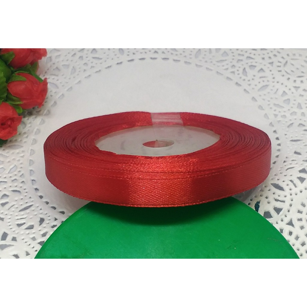Jual Pita Satin 1cm Merah | Shopee Indonesia