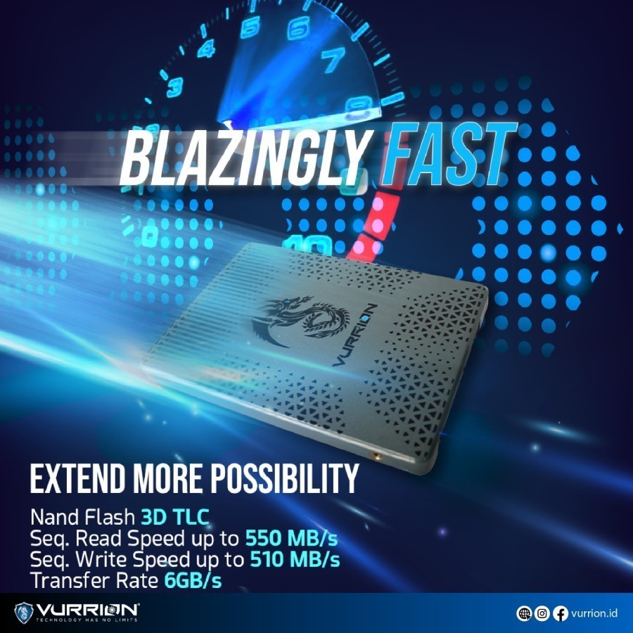 Jual VURRION DRAKE SSD 128GB 2.5" SATA 3 128gb | Shopee Indonesia