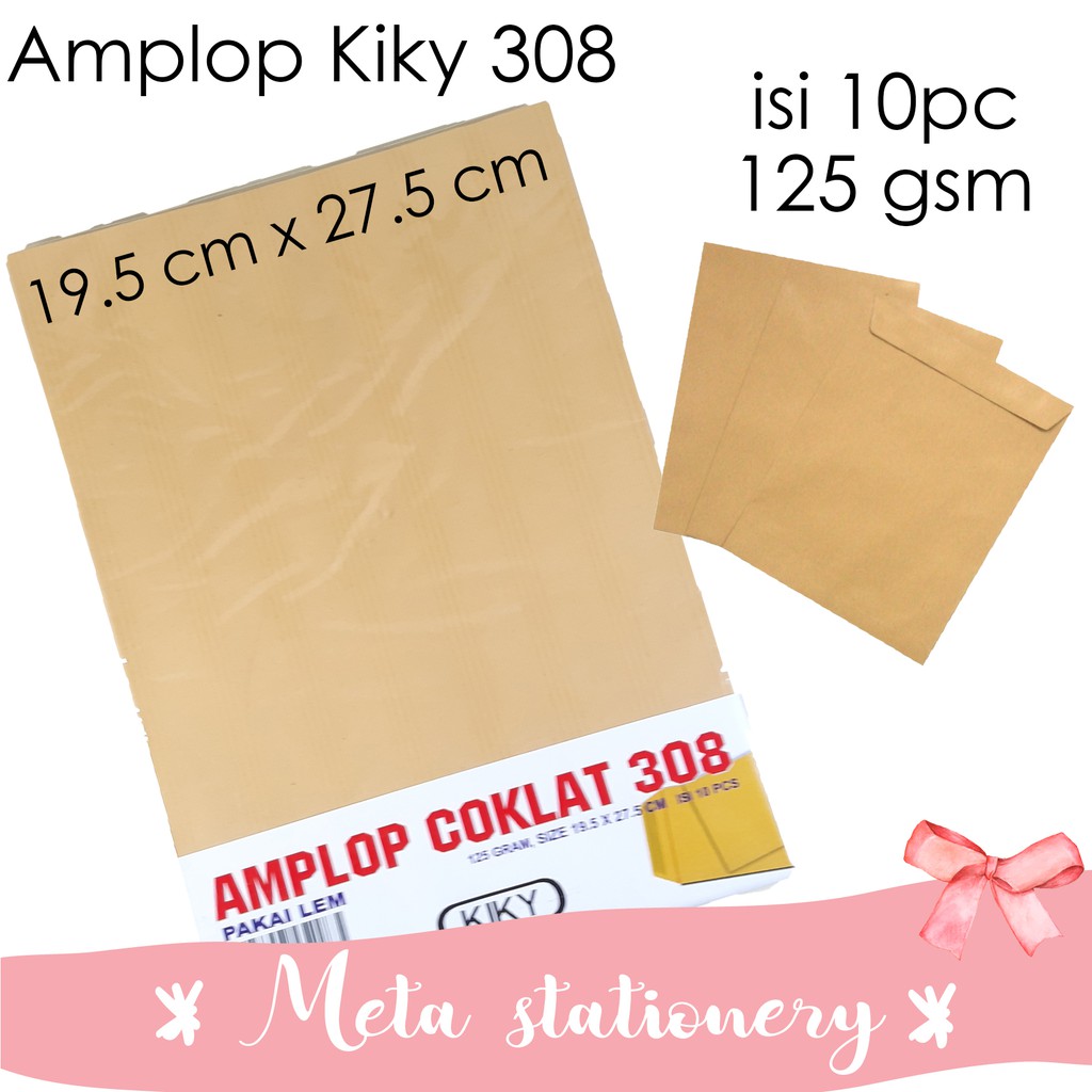 Jual Amplop Coklat Lem Kiky uk 308 | Shopee Indonesia
