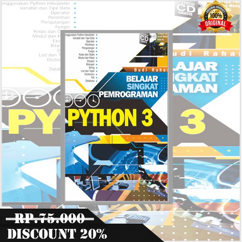 Jual TERMURAH 100% ORIGINAL BUKU BELAJAR SINGKAT PEMROGRAMAN PYTHON 3 ...