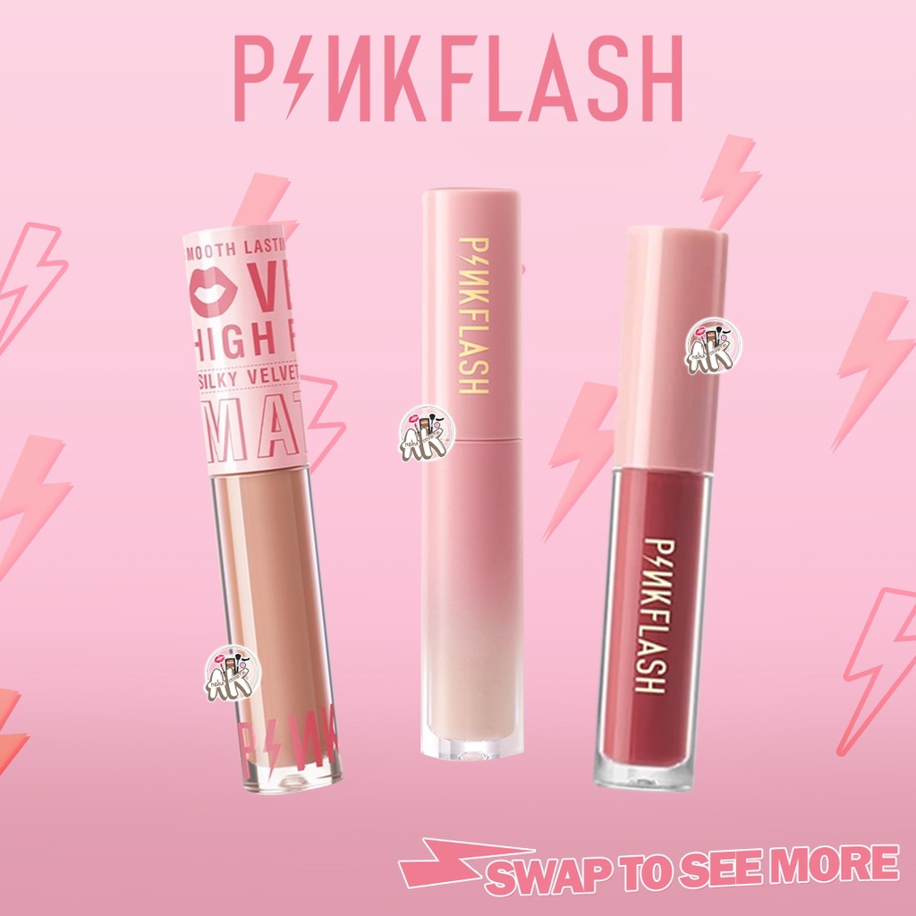 Jual PINKFLASH PINK FLASH LIP CREAM/ LIP VELVET/ LIP GLOSS | Shopee ...