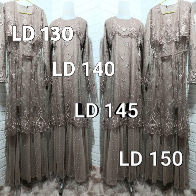 Jual Baju Gamis Brukat Tile Tutu Jumbo Kondangan Lamaran Pesta Wisuda ...