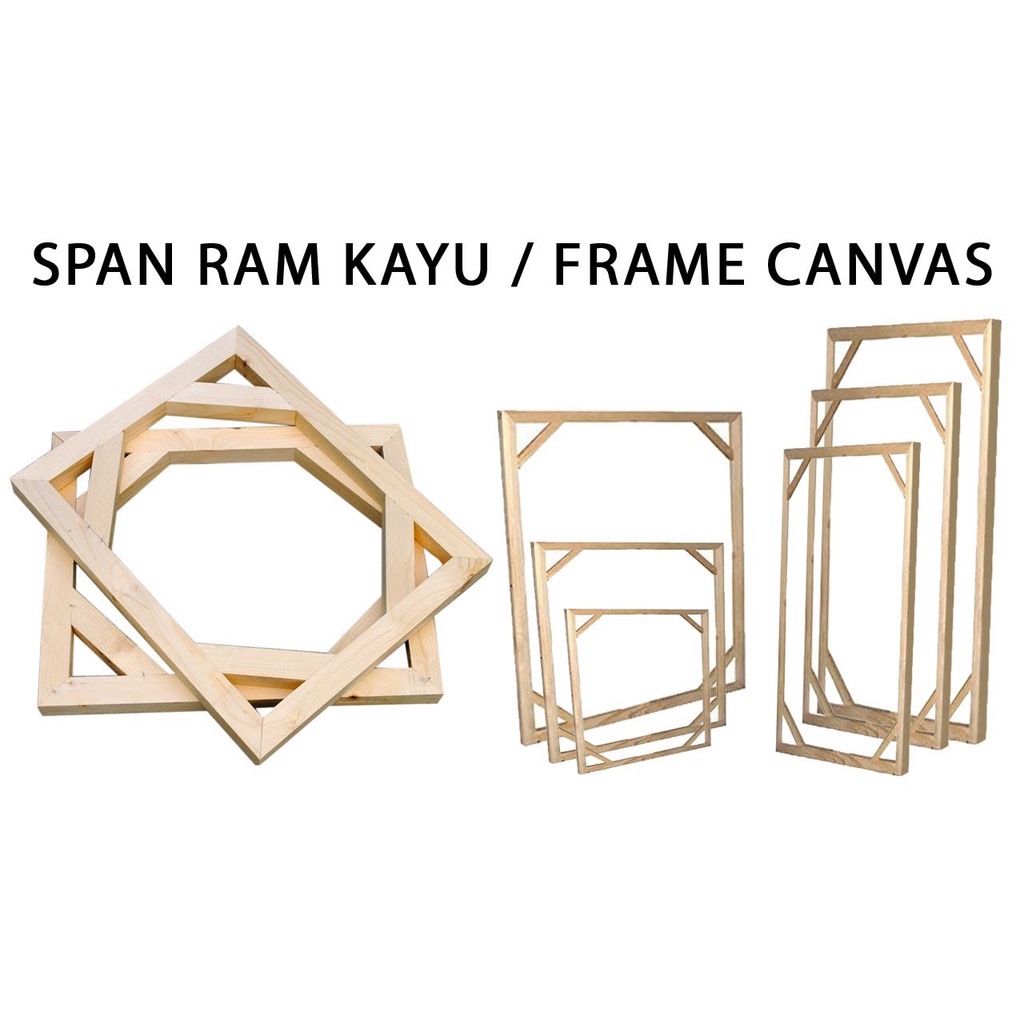 Jual Spanram / bingkai kanvas / frame poster 40x40cm | Shopee Indonesia
