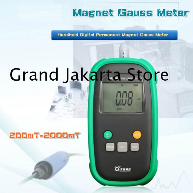 Jual Gauss Tesla Meter Magnetic Tester TM5100 Magnet Field Gaussmeter ...