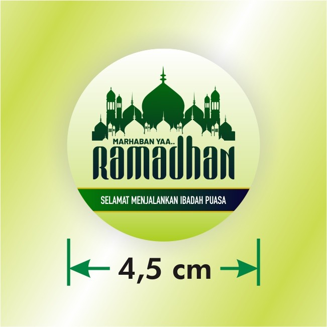 Jual Sticker Label Marhaban ya Ramadhan Stiker Selamat Menunaikan ...