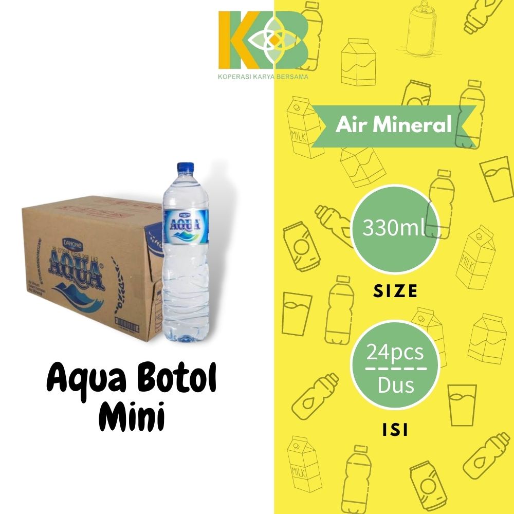 Jual Aqua 330ml Air Mineral Botol Isi 24 Pcs | Shopee Indonesia