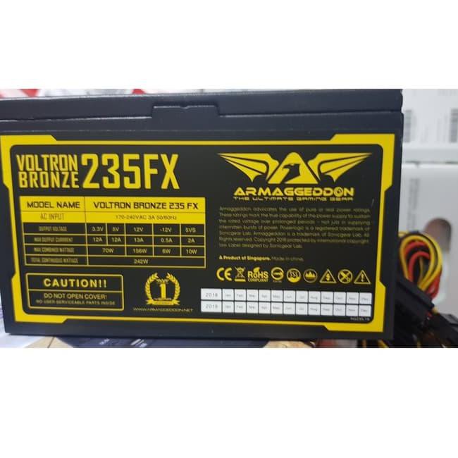 Jual NIR531 PSU pure 235 watt Voltron bronze OEM dari casing Armageddon *44 | Shopee Indonesia