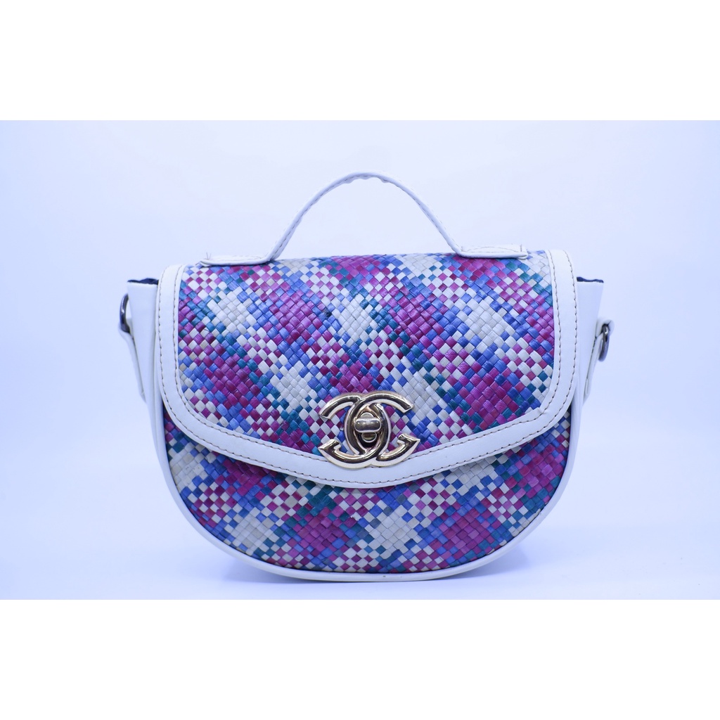 Jual TAS WANITA ANYAMAN PANDAN MOTIF KHAS DESA PENIMBUN - MODEL HBCH ...